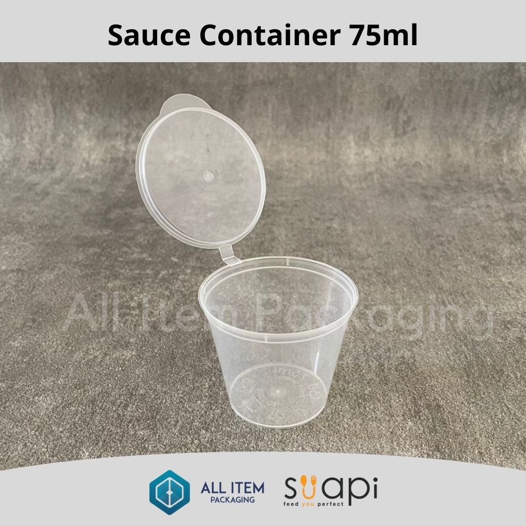 Jual Sauce Container Suapi 75ml / Tempat Saos Plastik / Cup Sambal @50 ...