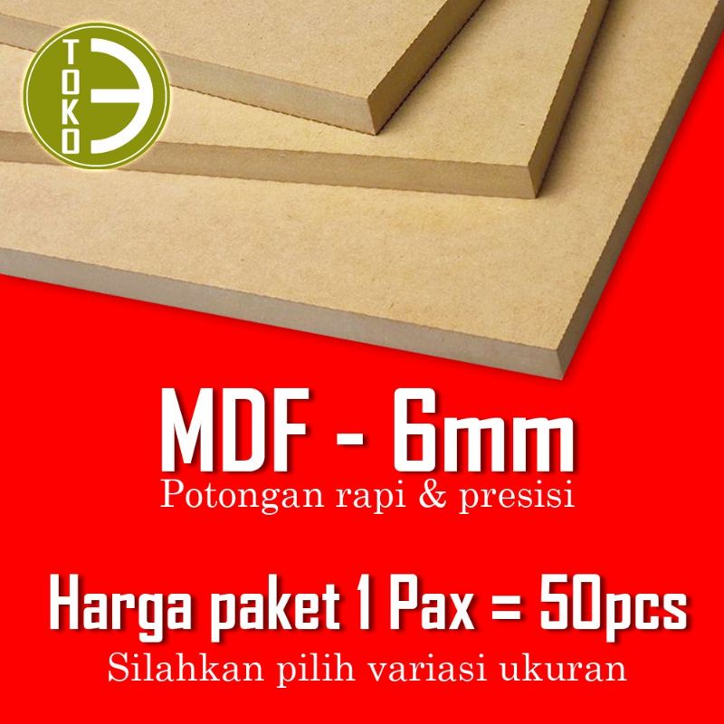 Jual mdf 6mm harga paket 50pcs | Shopee Indonesia