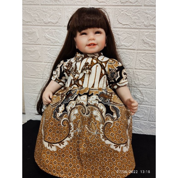 Jual dress batik boneka reborn 55-60cm (hanya baju) | Shopee Indonesia