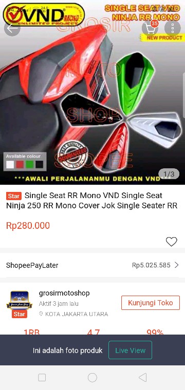 Single Seat RR Mono VND Single Seat Ninja 250 RR Mono Cover Jok Single ...