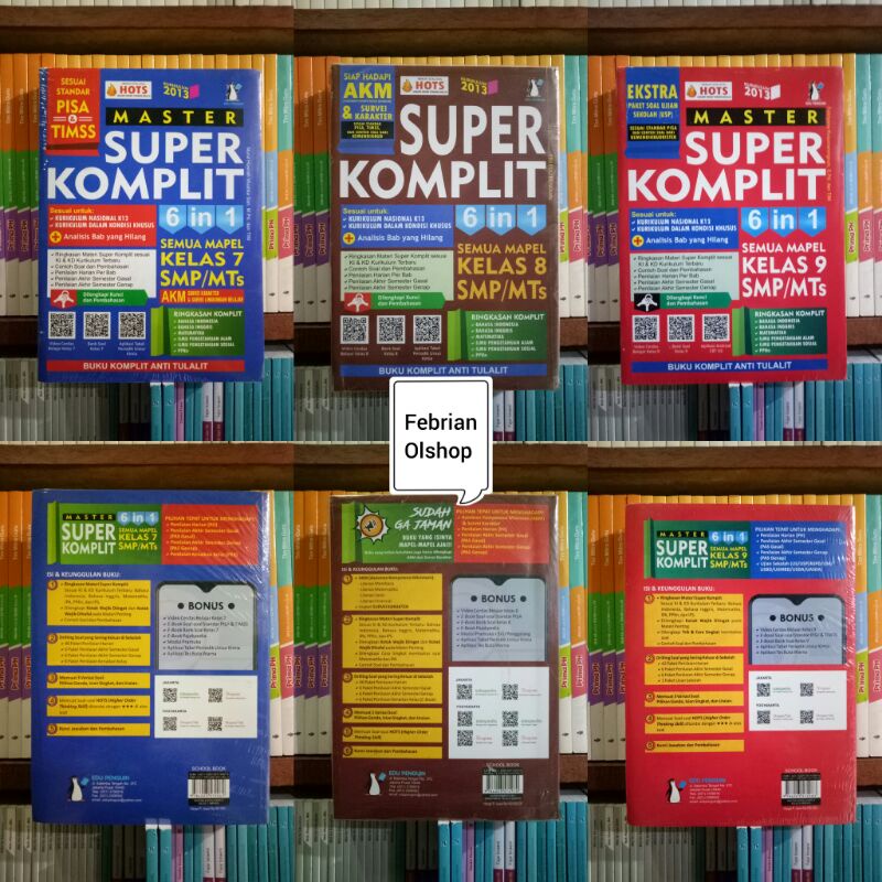 Jual Buku Soal Hots Master Super Komplit Smp Mts Kelas 7 8 9 Revisi