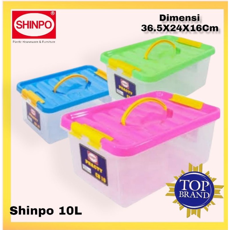 Jual Shinpo SIP 129 Practy CB10 Container Box Plastik CB 10 liter Kotak ...