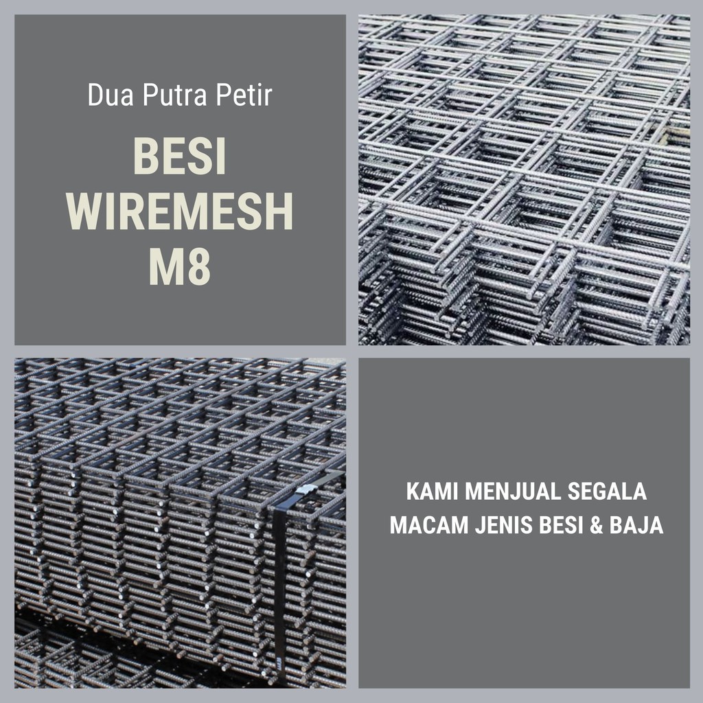Jual Besi Wiremesh M8 SNI 8mm Surabaya Indonesia|Shopee Indonesia