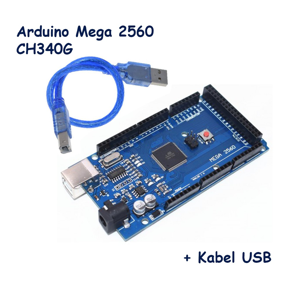 Jual Arduino Mega 2560 R3 CH340G Mega2560 CH340 + Kabel USB | Shopee ...