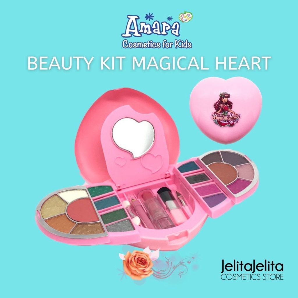 Jual Amara Beauty Kit Magical Heart Believix Power / Make Up Anak ...