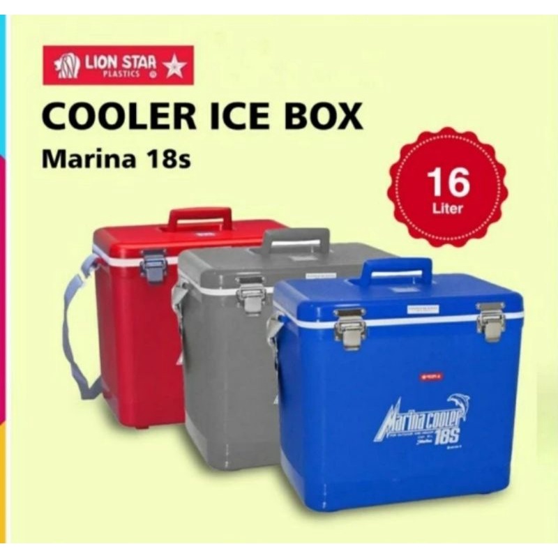 Jual LION STAR: 18S MARINA COOLER BOX / PENYIMPAN ES 16 LITER MARINA 18 ...