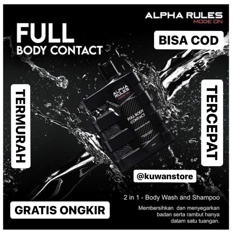 Jual Alpha Rules Full Body Contact Perawatan Body Wash dan Shampo Sabun ...
