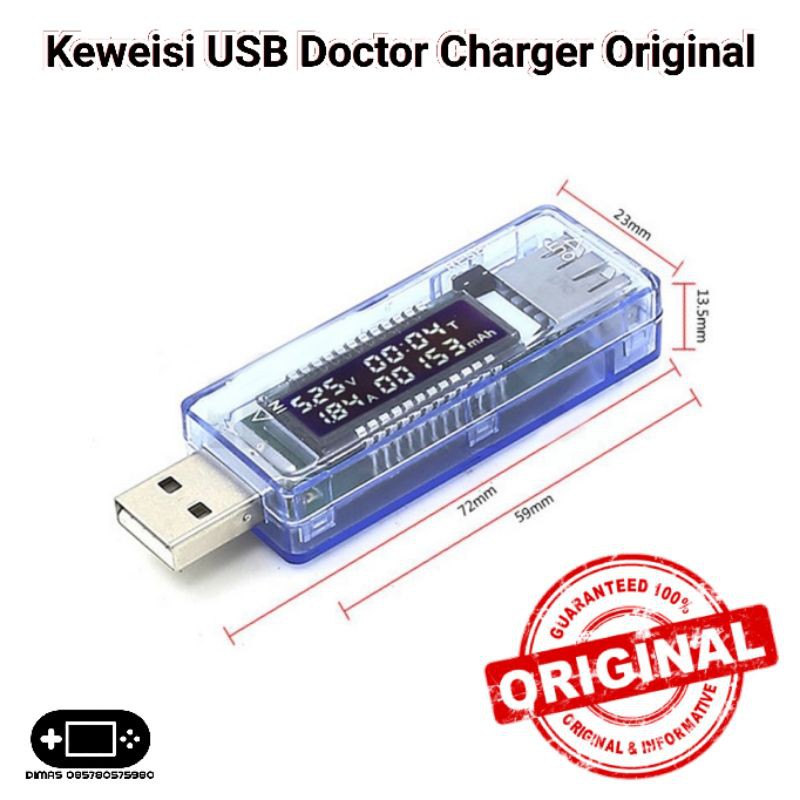 Jual Keweisi USB Doctor Charger Original Power Meter Tester Detector ...
