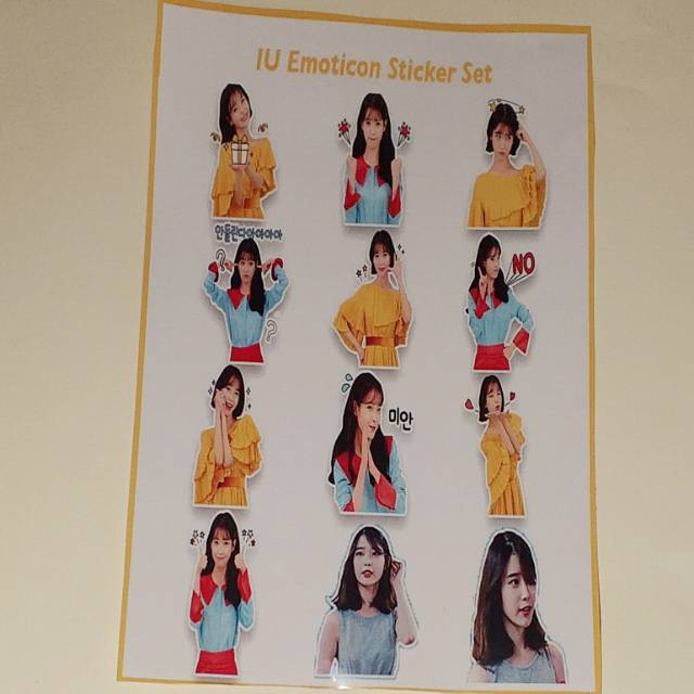 Jual STICKER ORIGINAL KOREA READY STOCK IU EMOTICON STICKER Indonesia ...