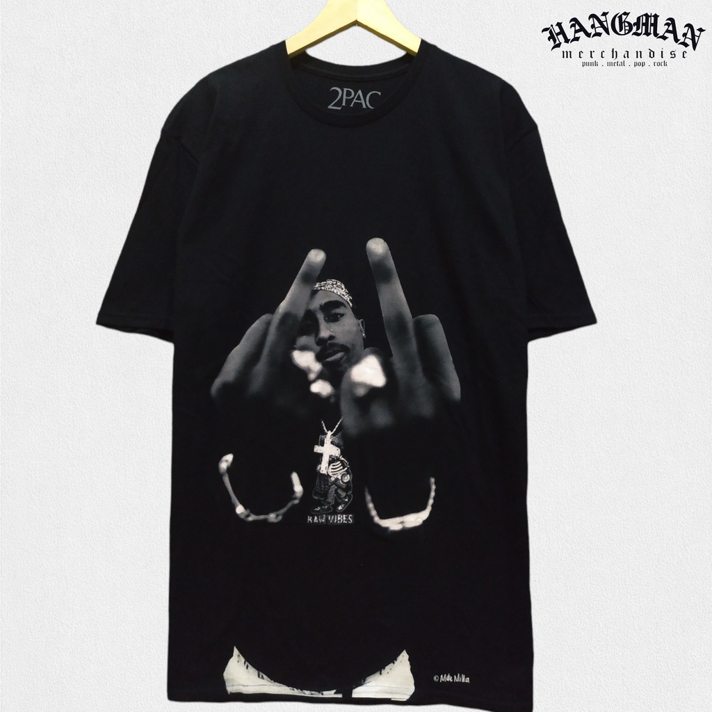 Jual Tshirt/Kaos Band Tupac - Middle Finger Official | Shopee Indonesia