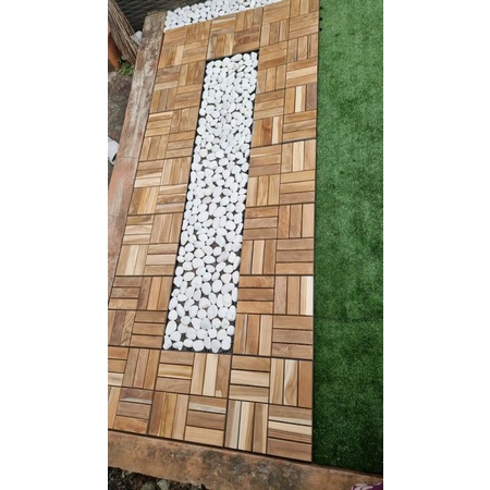 Jual Decking tile / Lantai Kayu / ubin kayu / flooring / lantai etnic ...