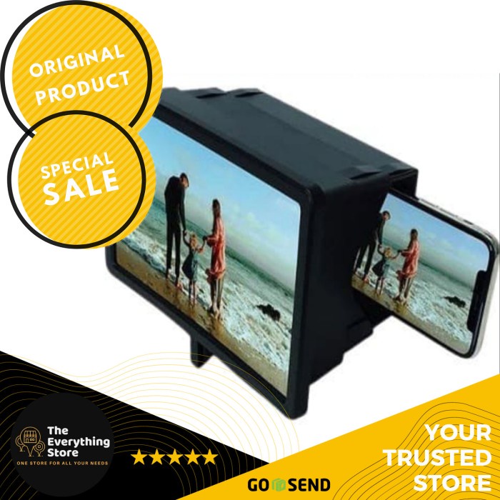 Jual Handphone-Layar-Pembesar- Projector Screen Hd 3D V02 Original ...