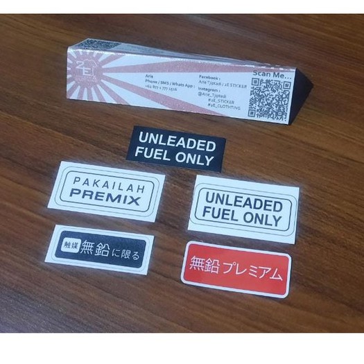 Jual Stiker bensin UNLEADED FUEL ONLY Indonesia|Shopee Indonesia