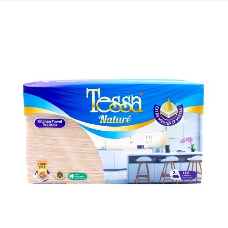 Jual Tisu Tissue Tessa Kitchen Hand Towel TESSA 150's Natural Tisu ...