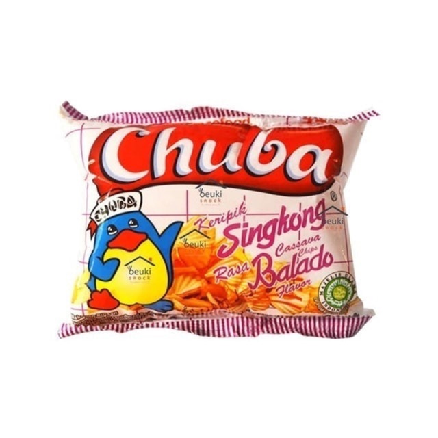 CHUBA Snack Cemilan Jadul Keripik Singkong Balado 10 Gram | Shopee ...
