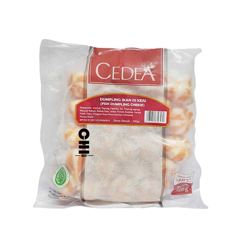 Cedea Fish Dumpling Cheese 500gram (Keju Frozen Food Dumpling Cheese ...