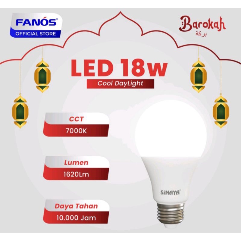 Jual Lampu LED murah SNI Sinaya Barokah by Fanos 5watt/7watt/9watt/12watt/15watt/18watt | Shopee ...