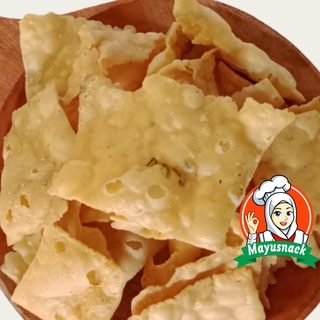 Jual Keripik Pangsit Goreng Bawang Gurih Renyah 250gr Snack Kiloan ...