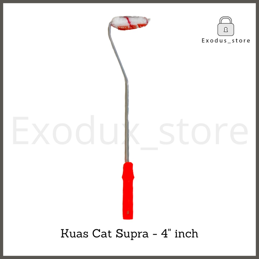 Jual kuas roll cat tembok / dinding panjang 4 inch Supra / paint roller ...
