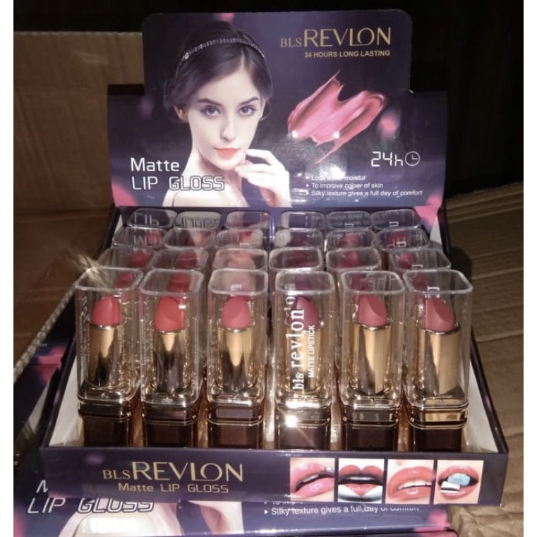 Jual REVLON LIPSTICK MATTE PADAT BLS (per box/24 pcs) | Shopee Indonesia
