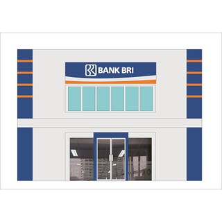 Jual DIY Diorama Papercraft Miniatur Bank BRI versi 2 Indonesia|Shopee ...