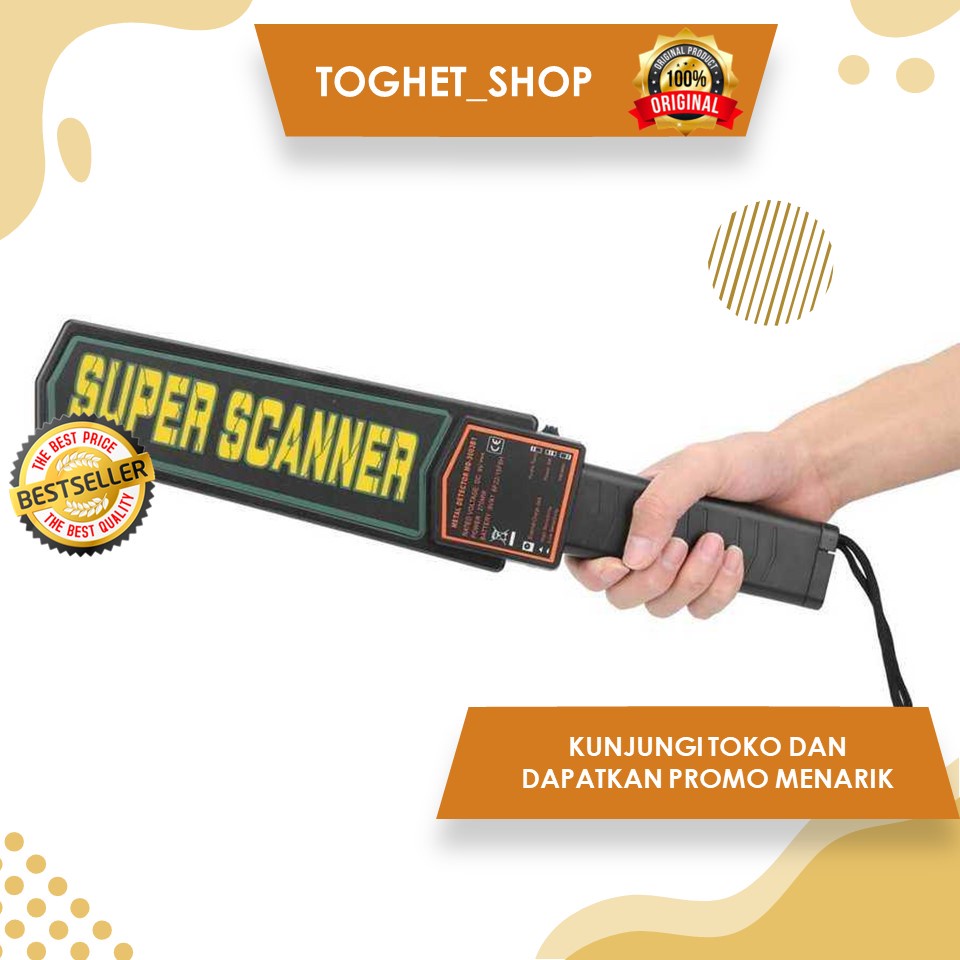 Jual Alat Pemindai Keamanan Detektor Logam Pemeriksa Tubuh Alat Scanner ...