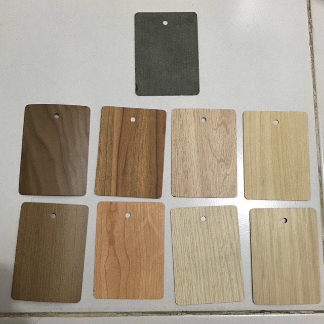 HPL TACO Kayu Wood Grain Sampel Material Interior | Shopee Indonesia
