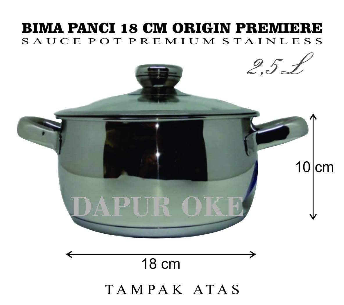 Bima Panci 18 cm Origin Premiere - Saucepot Stainless 304 | Shopee ...