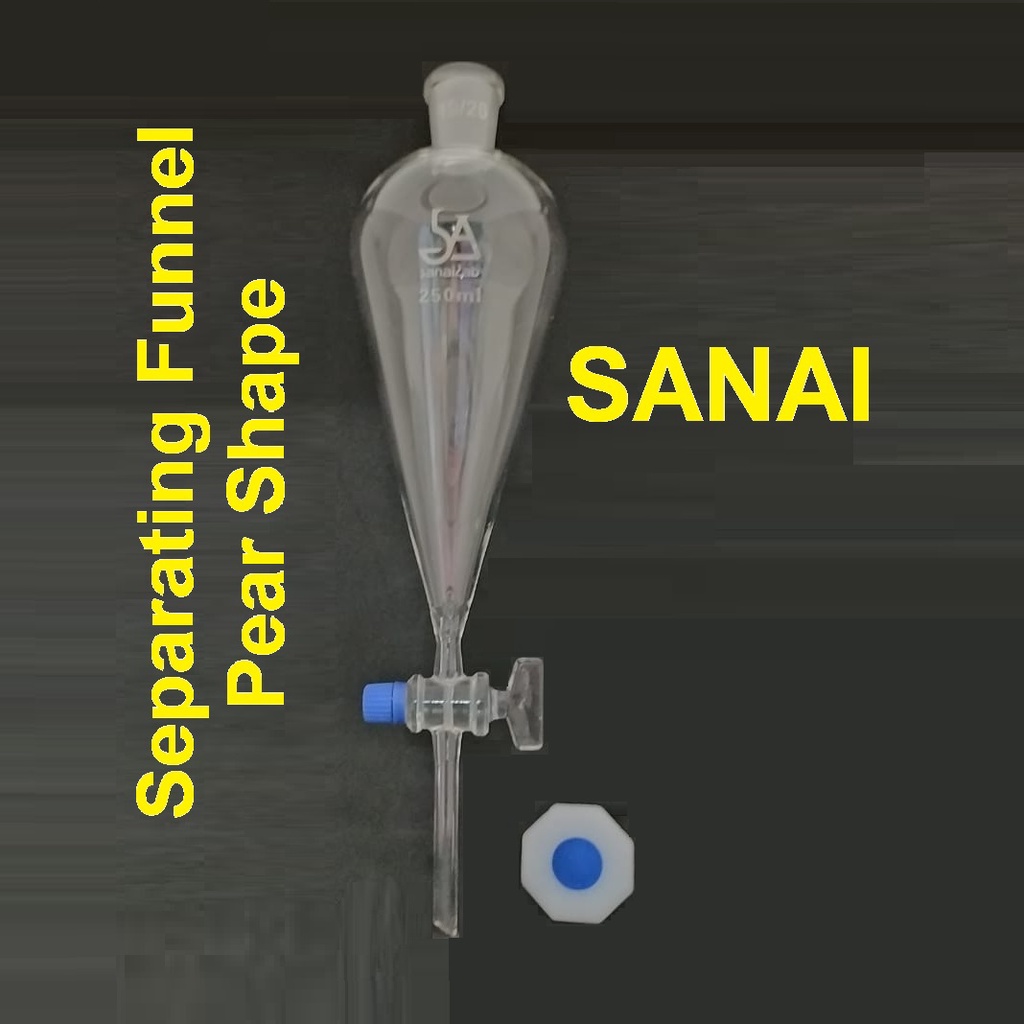 Jual CORONG PISAH 250 ML SEPARATING FUNNEL PEAR SHAPE SEPARATORY ...