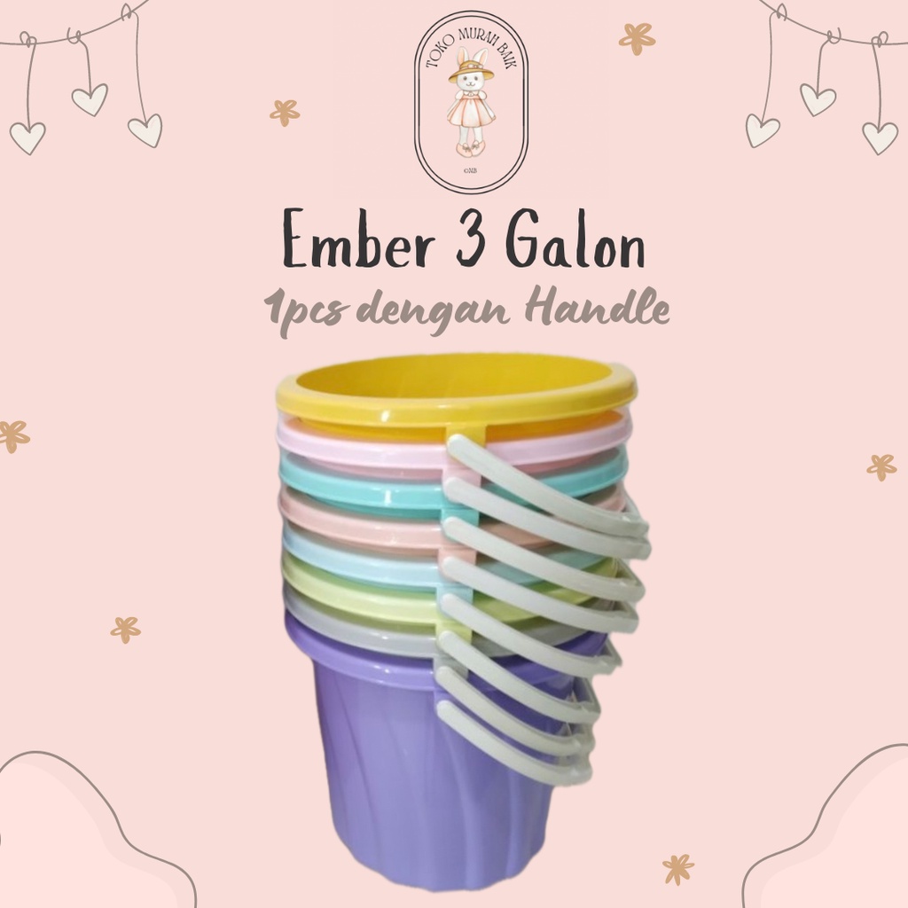 Jual EMBER SEDANG - EMBER 3 GALON / 10.8 LITER - EMBER KAMAR MANDI ...