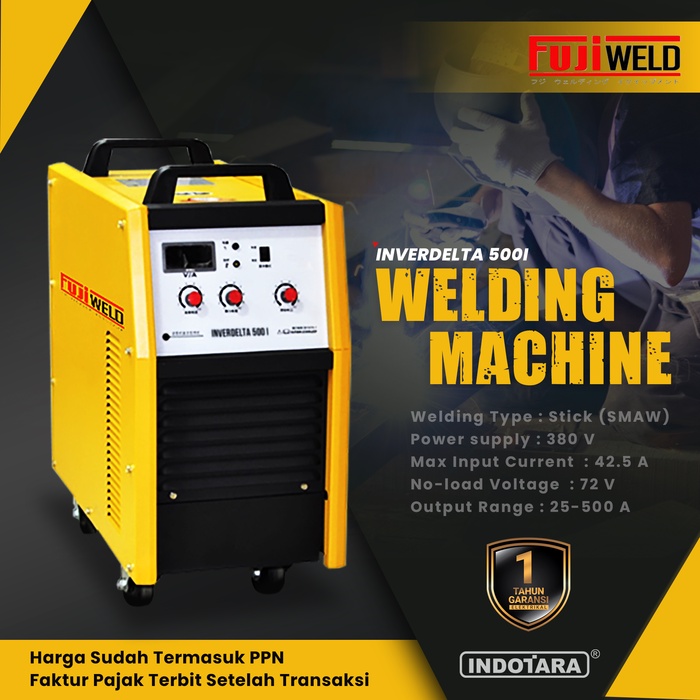 Jual Mesin Las SMAW (Electrode/Stick) Welding Inverdelta 500I | Shopee ...