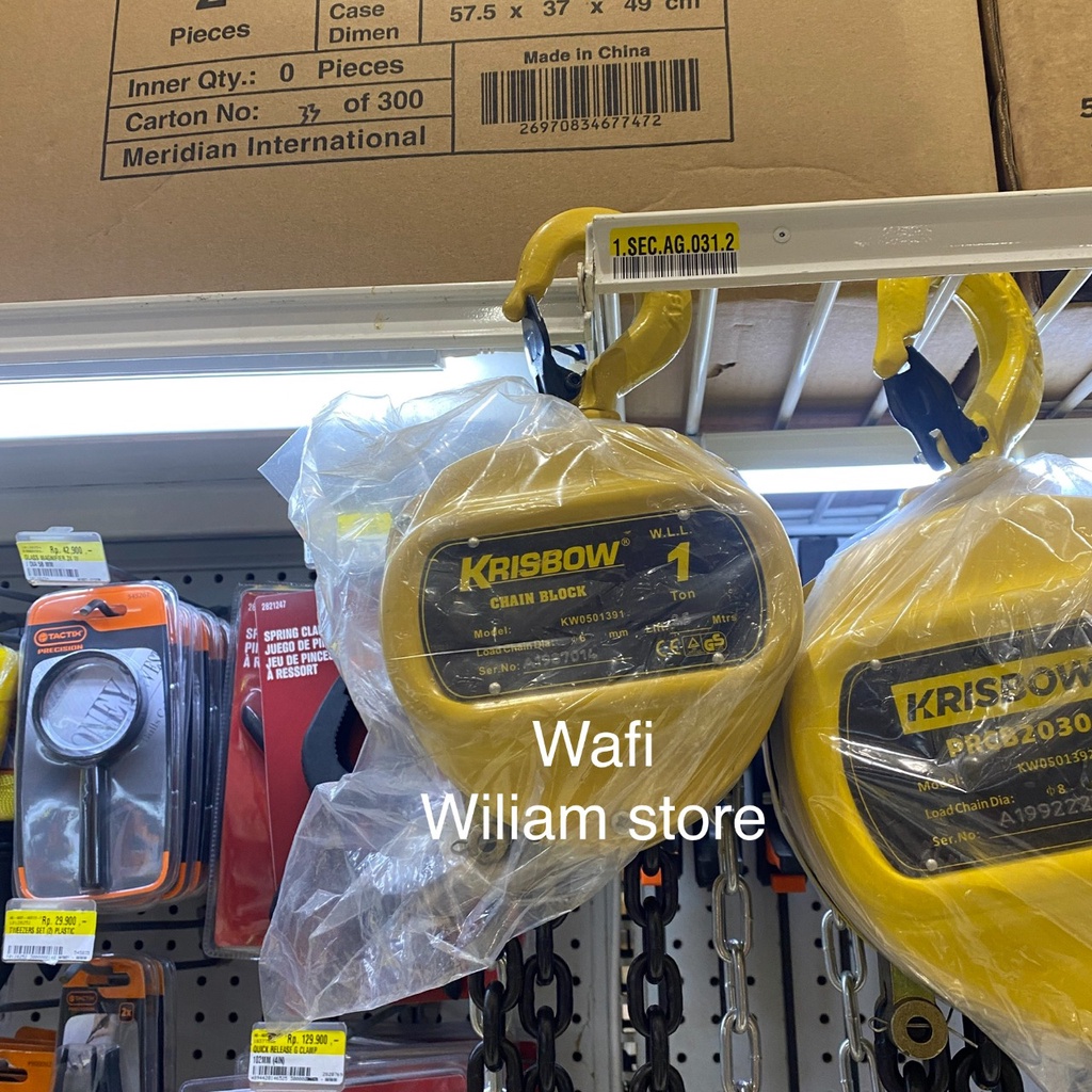 Jual Krisbow Chain Block / Takel 1 ton x 2,5 meter | Shopee Indonesia