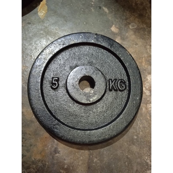 Jual Plate besi beban barbell 5 Kg | Shopee Indonesia