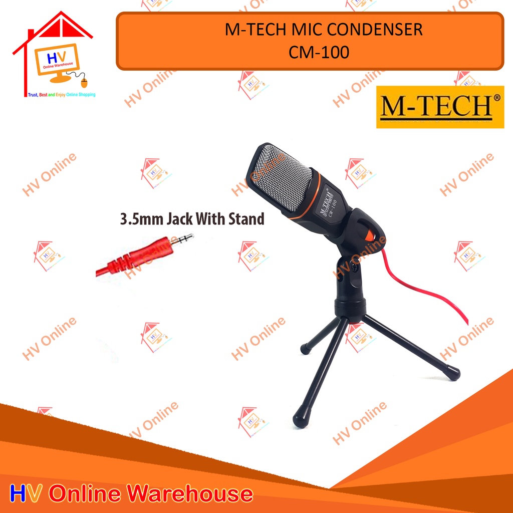 Jual M-Tech CM-100 MIC Condenser Komputer Streaming | Shopee Indonesia