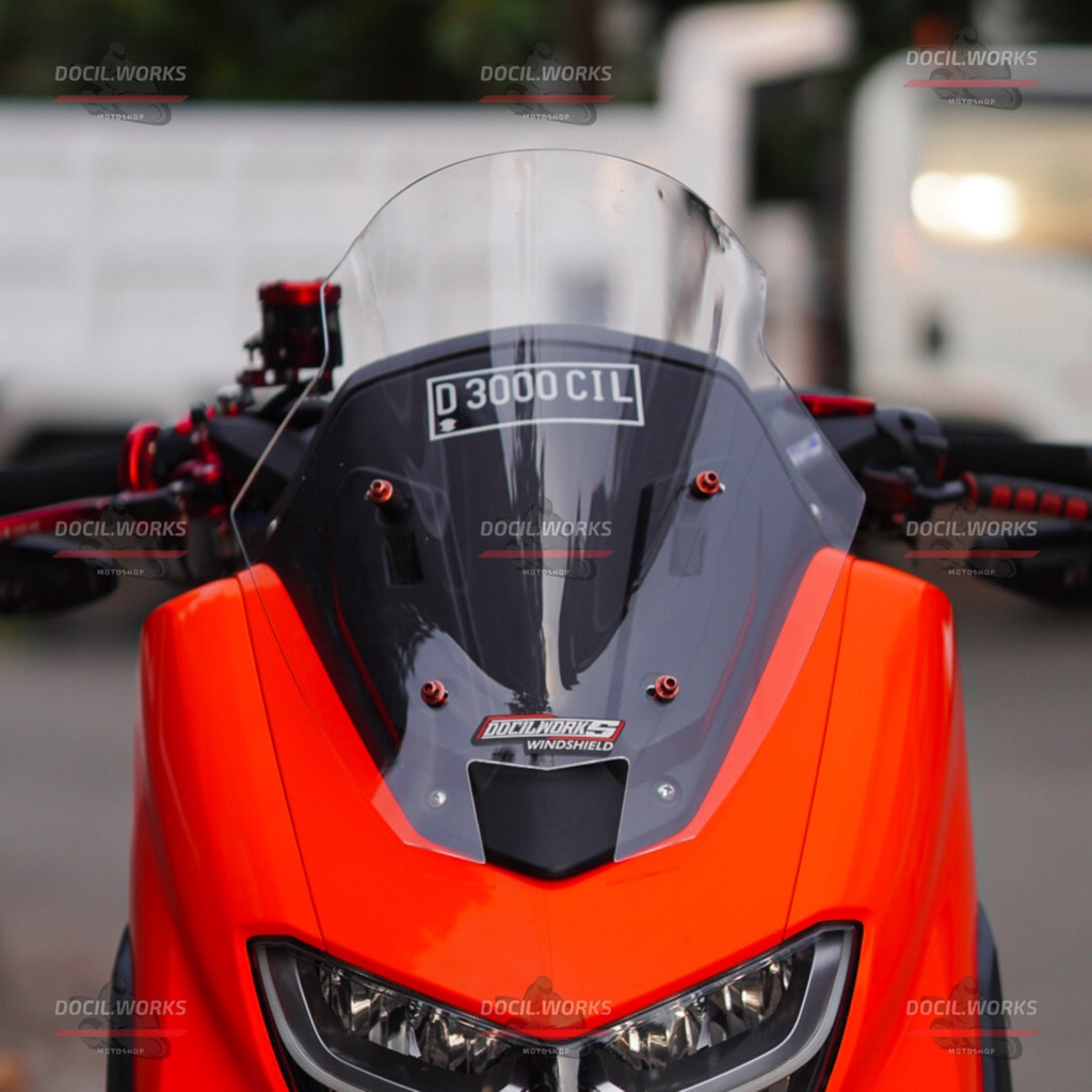 Jual Visor Windshield Model TDR POLOS nmax new nmax & Old V1 Tebal 3 ...