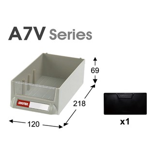 Jual SHUTER - A7V-324 - STEEL PARTS CABINET MOBILE BASE - 24 DRAWER ...