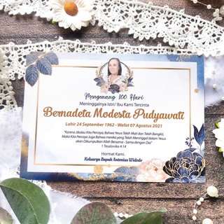 Jual Stiker kartu memperingati 40 / 100 /1000 hari wafat meninggal ...