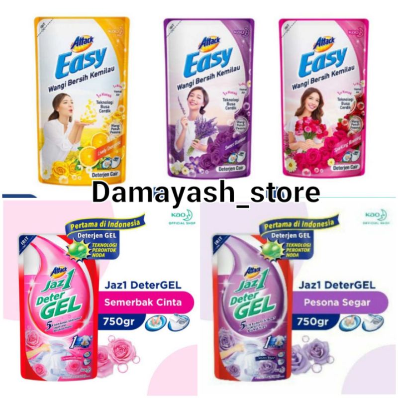 Jual Attack easy / attack gel detergen cair 750ml | Shopee Indonesia