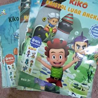 Jual Buku Mewarnai Kiko series - KIKO Story Coloring Book Bonus stiker ...