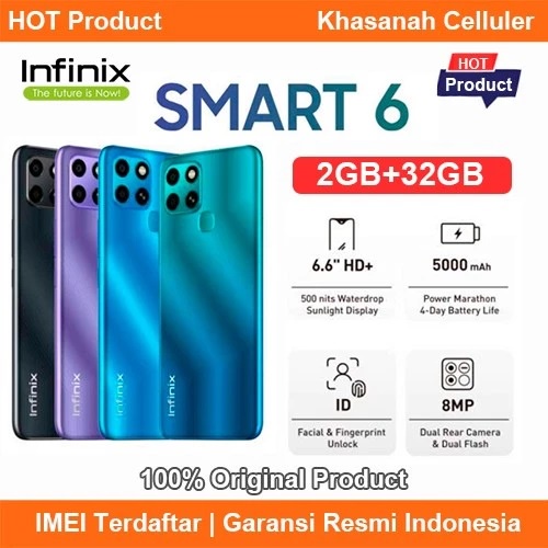 Jual Infinix Smart 6 NFC RAM 2GB ROM 32GB NFC Garansi Resmi Indonesia ...