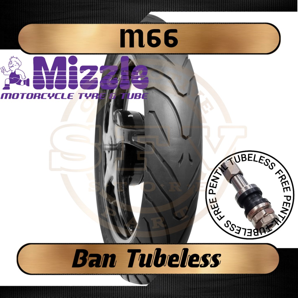 Jual Ban MIZZLE Ring 14 80/80 90/80 100/80 M66 Tubeless Matic | Shopee ...