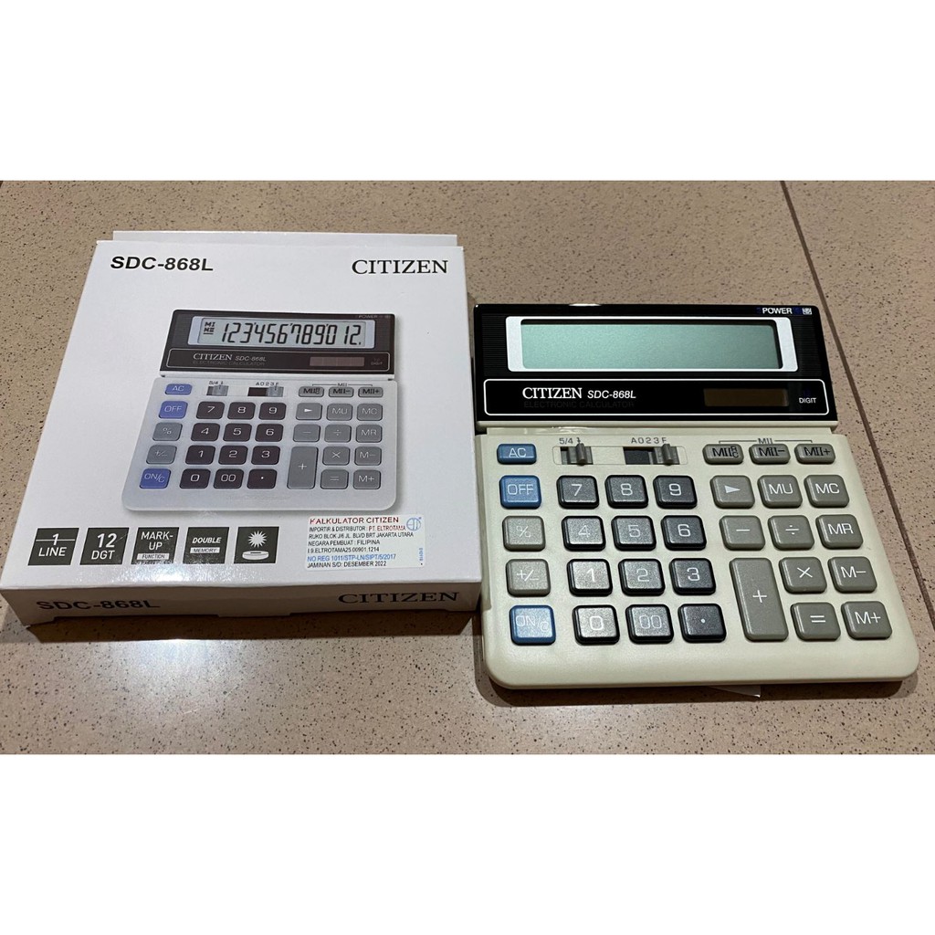 Jual Kalkulator Citizen 868 Original | Shopee Indonesia