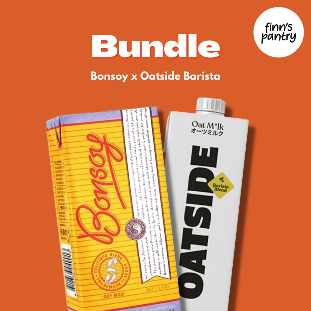 Jual BONSOY SOY MILK 1L + OATSIDE BARISTA 1L BUNDLE | Shopee Indonesia