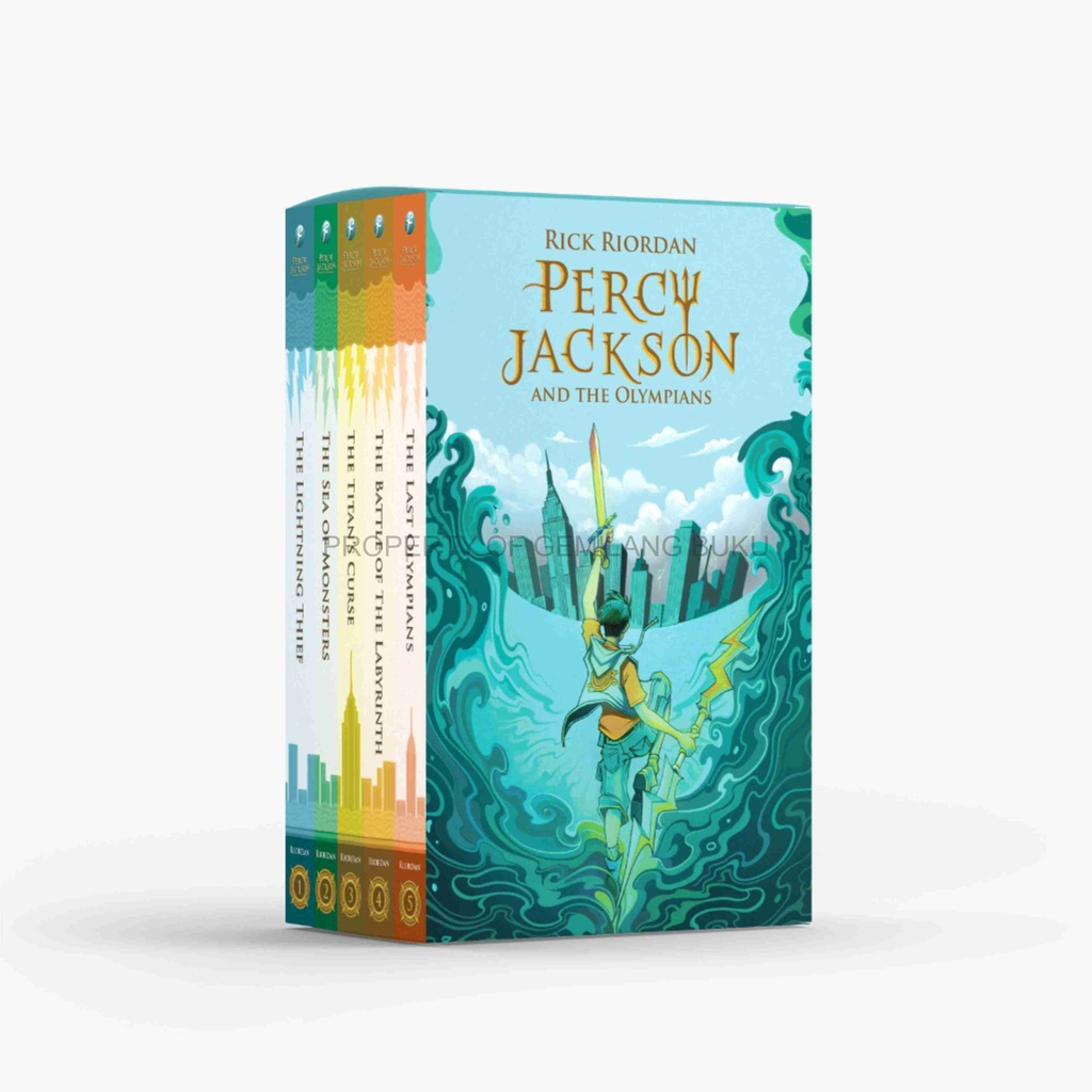 Jual Box Set - Buku Percy Jackson The Olympians Seri 1, 2, 3, 4, 5 ...
