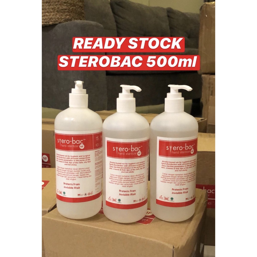 Jual Sterobac Hand Sterilizer 500ml | Shopee Indonesia