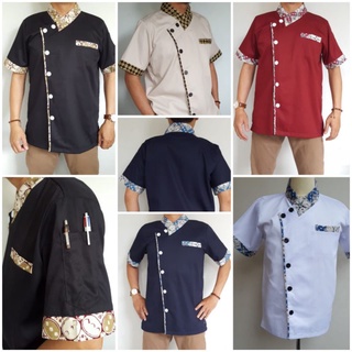 Jual Baju Chef Kombi Batik Pria Baju Seragam Kantor Hotel Resto Cafe ...