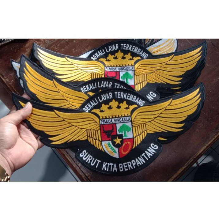 Jual Emblem bordir sayap besar pemuda pancasila | Shopee Indonesia Jual Emblem bordir sayap besar pemuda pancasila | Shopee Indonesia
