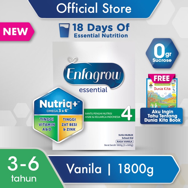 Jual Enfagrow Essential 4 1800 gr box Free Aku Ingin Tahu Dunia kita ...