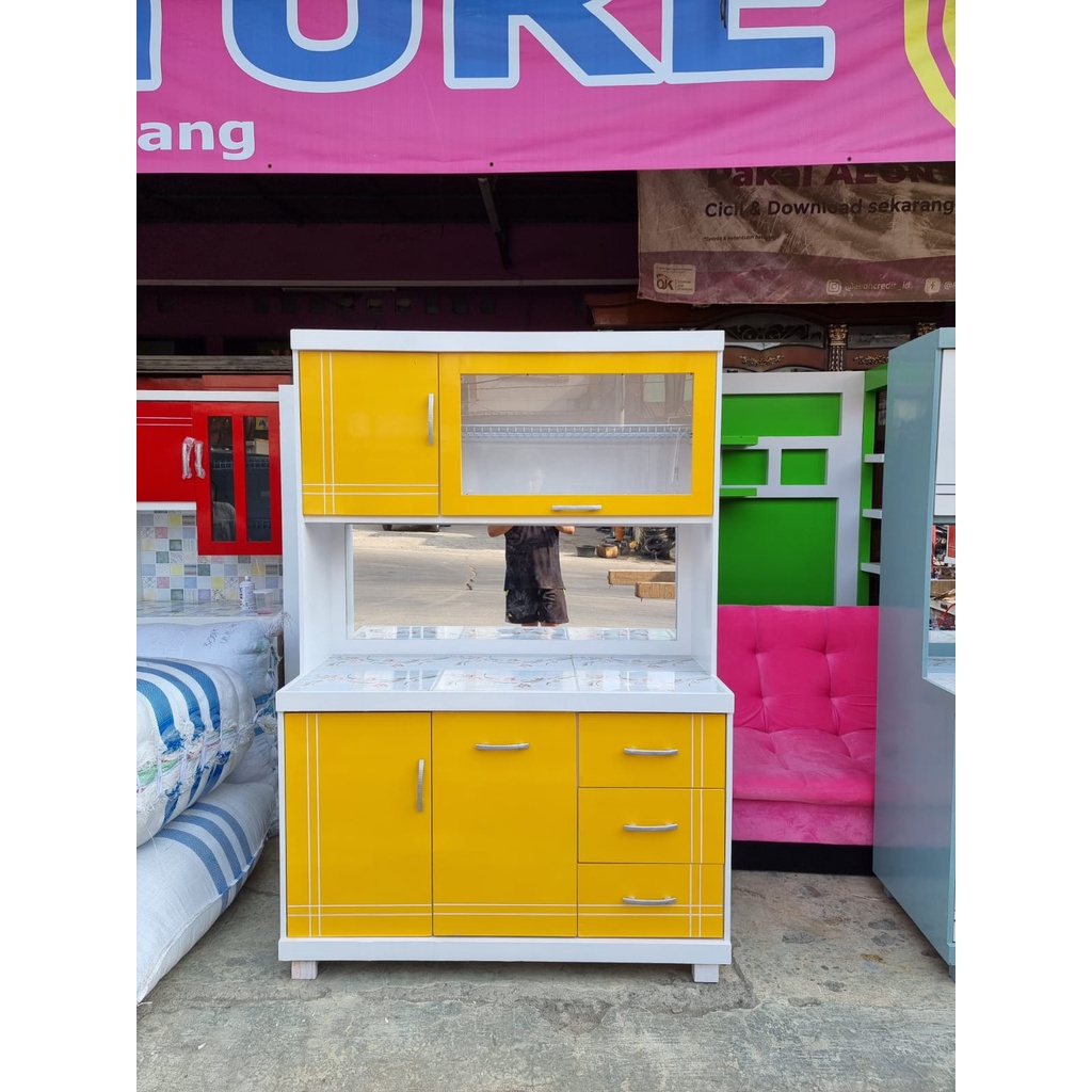 Jual RAK SAYUR / RAK DAPUR 3 PINTU | Shopee Indonesia