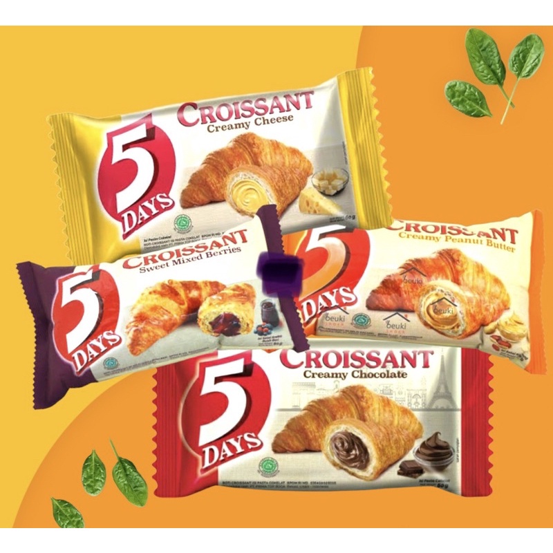 Jual 5 Days Roti Croissant 60gr | Shopee Indonesia